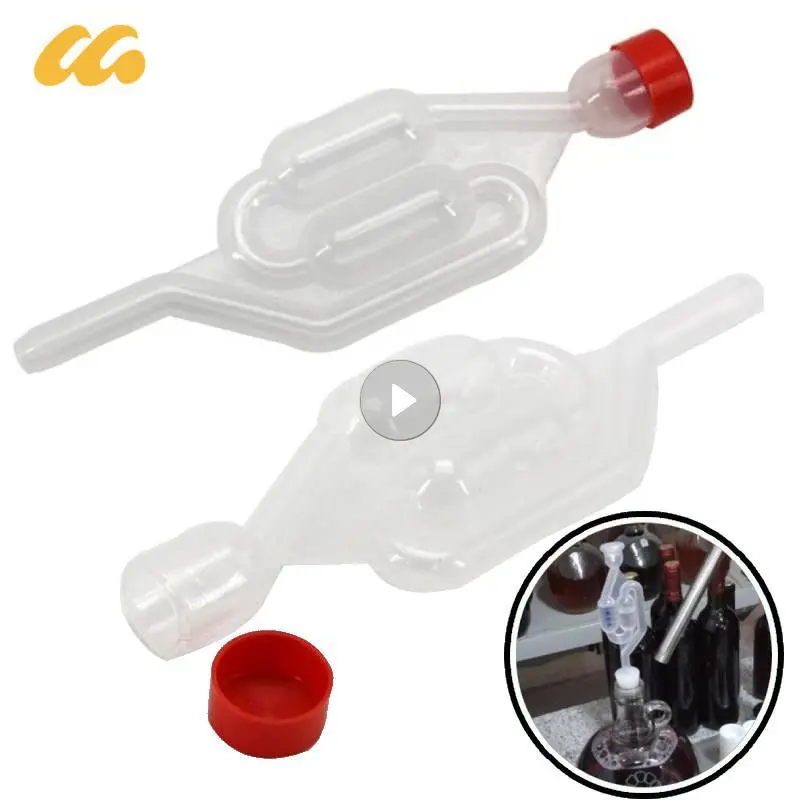 One-way-Wine-AirLock-Beer-Brewing-Fermentation-Check-Valve-Plastic-Air-Lock-Water-Seal ...