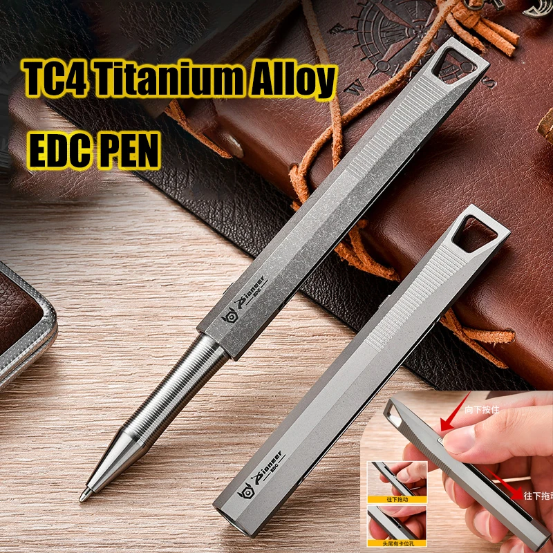 Crowbar TC4 Titanium Alloy Tactical Pen High-end Gift Signature Pen ...