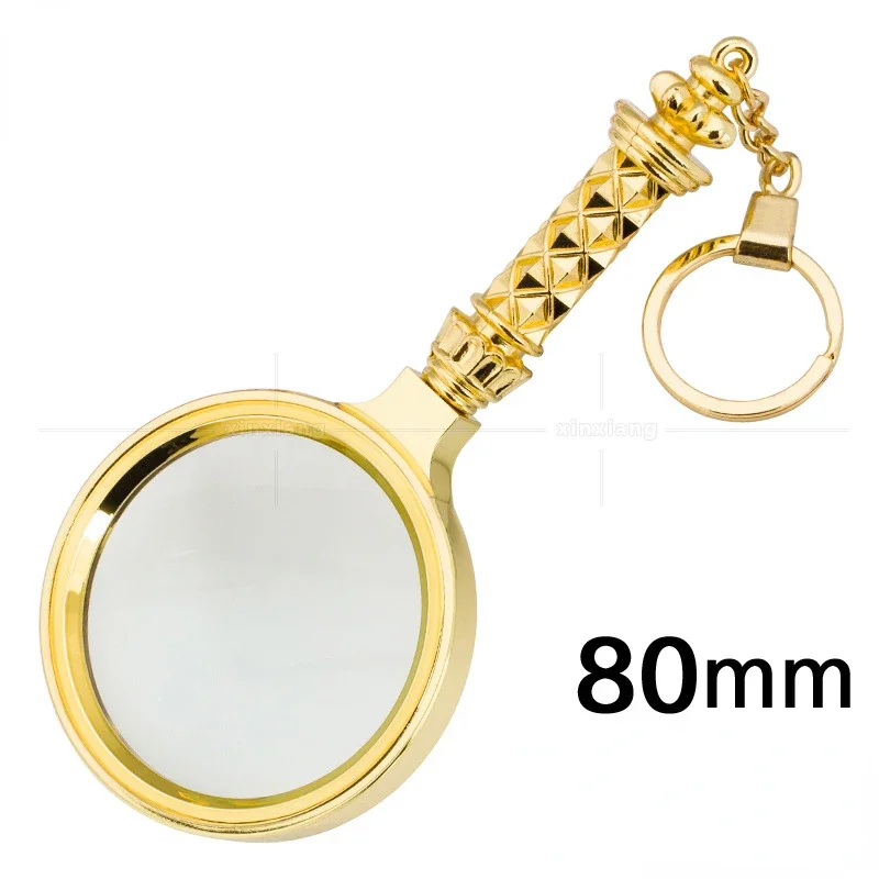 7-Times-Portable-Glass-Magnifier-80mm-Floral-Handle-Magnifying-Round ...