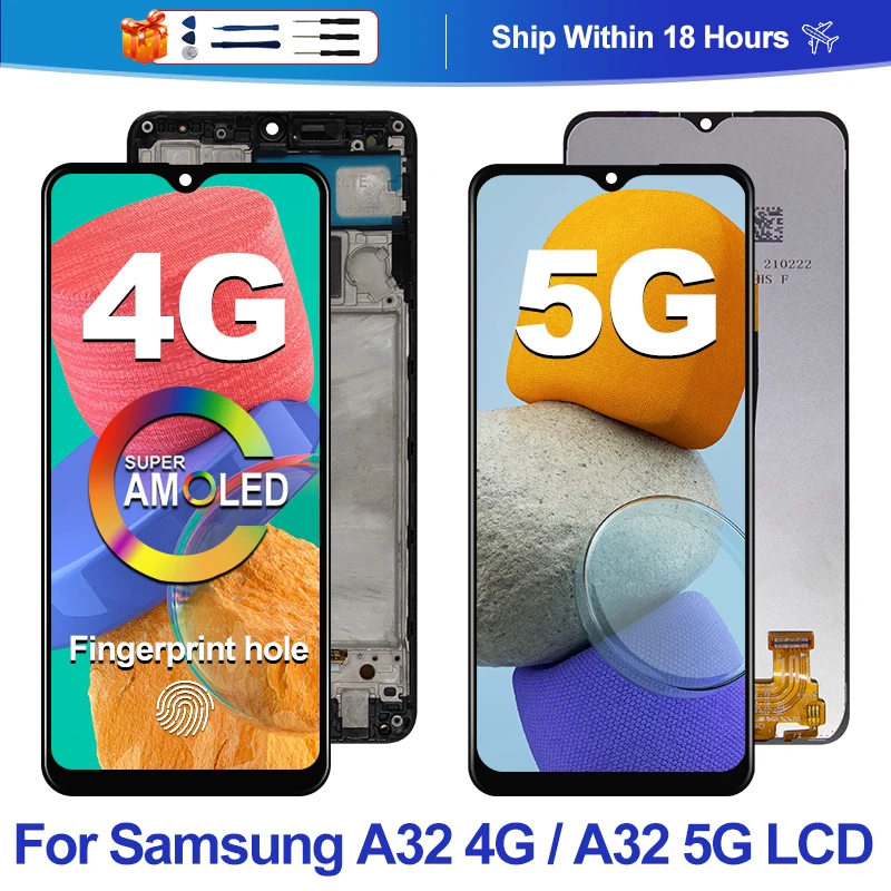 Écran Tactile Lcd De Remplacement, Pour Samsung Galaxy A32 4g A325f/ds ...