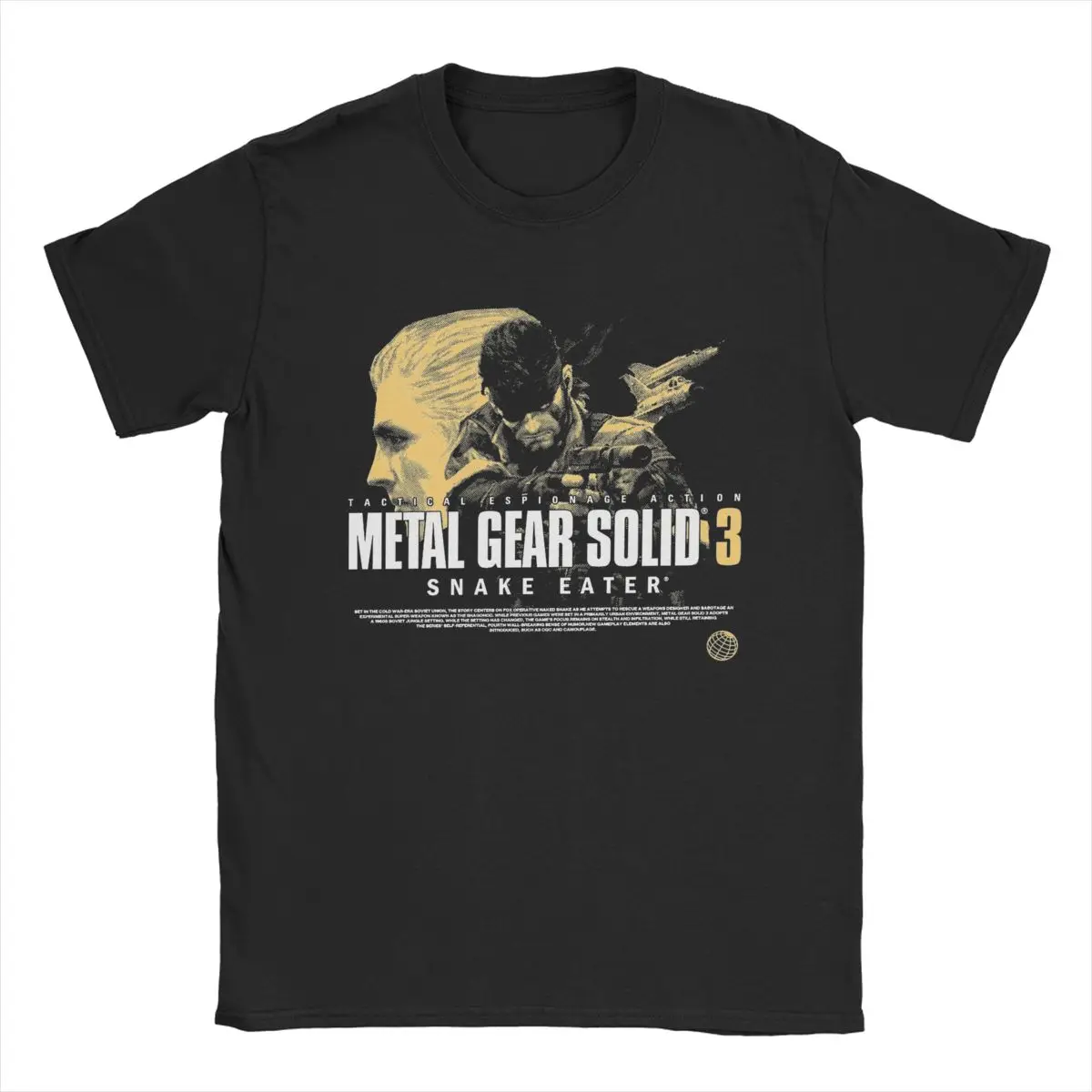 Metal-Gear-Solid-3-T-Shirts-for-Men-Cotton-Funny-T-Shirts-O-Neck-Tees ...