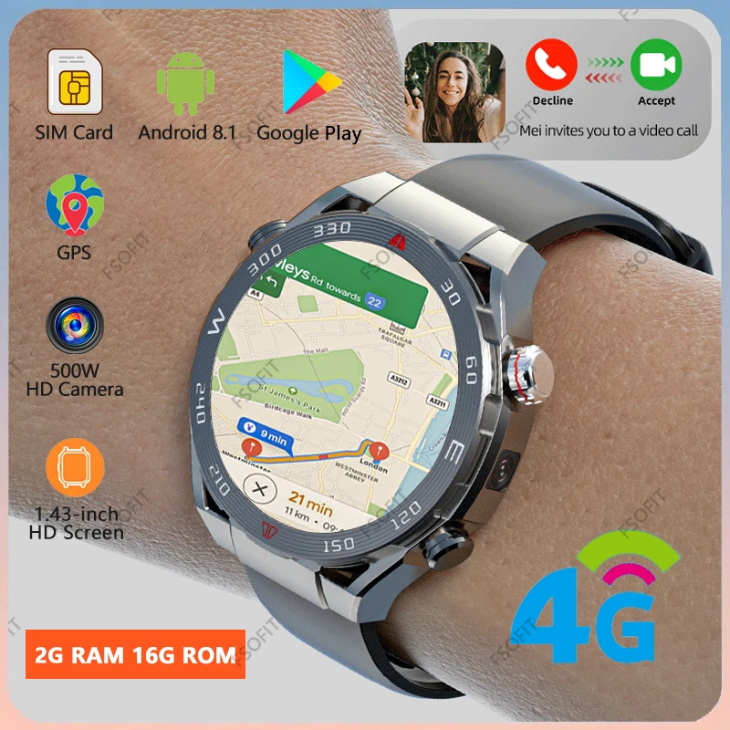 Reloj-inteligente-con-tarjeta-SIM-4G-Bluetooth-GPS-Wifi-NFC-llamada-c ...