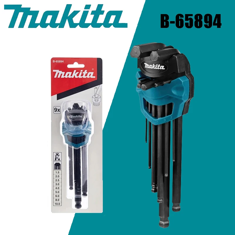 MAKITA-Original-Blacked-Hex-Key-Wrench-Set-combina-o-altamente-dur-vel ...