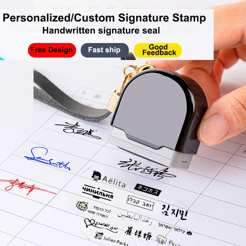 Personalized Custom Teacher Doctor Nurse Name Ink Flash Stamp Signature ...