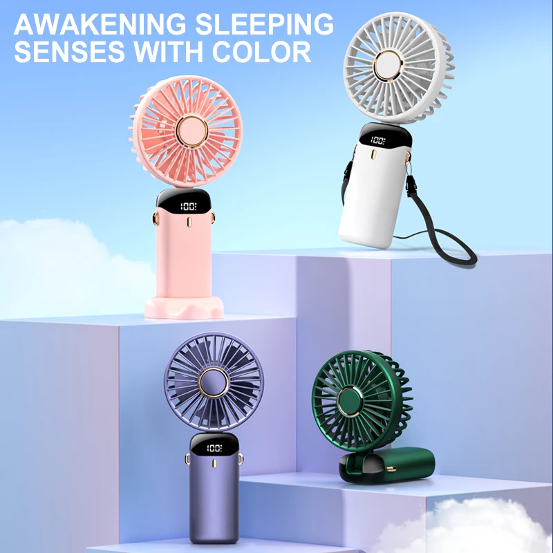 5-Color-Portable-Fan-90-Foldable-Fan-Neck-Hanging-Fans-1800mAh-USB ...