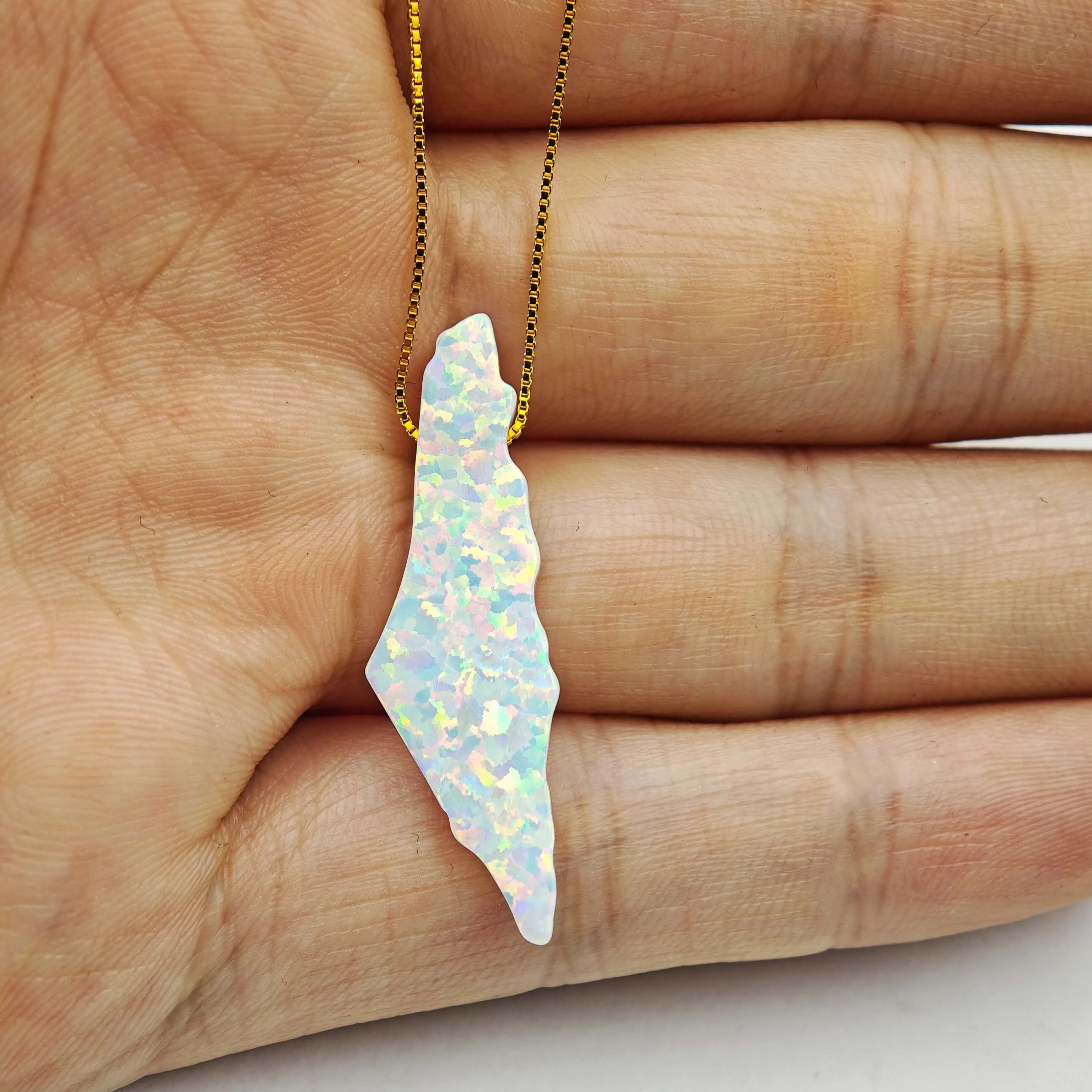 925-Sterling-Silver-Land-of-Israel-Jewish-Pendant-Israel-Opal-Map ...