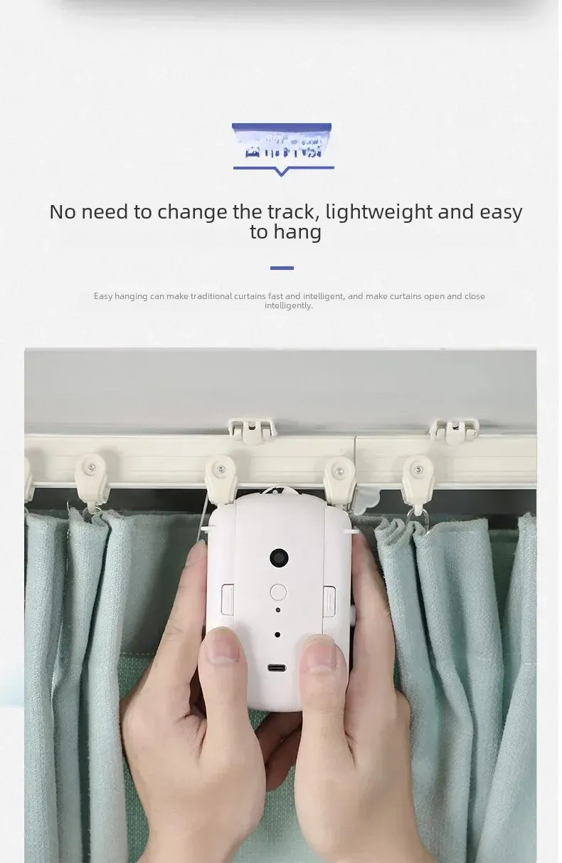 Smart Voice Controlled Electric Curtain Motor Mural Intelligence Home ...