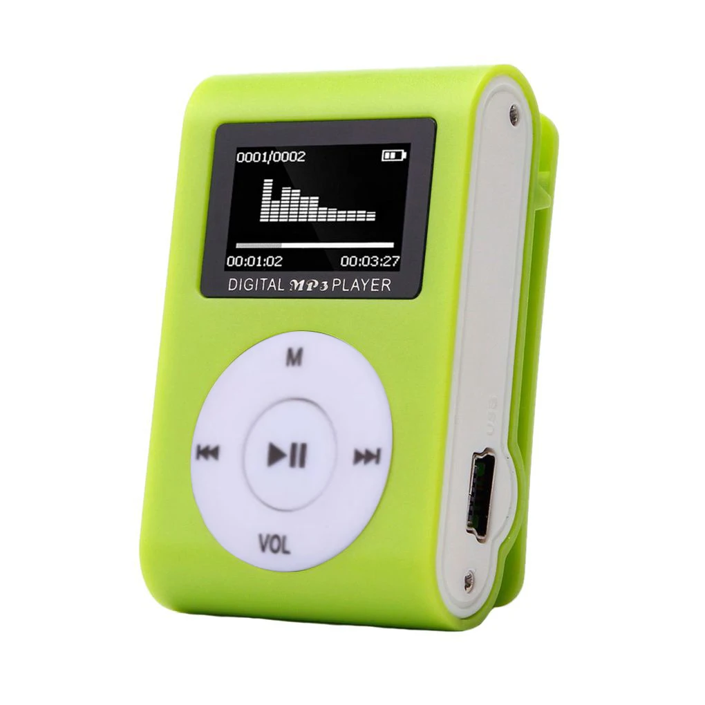 Mini MP3 Player with LCD Screen Portable Music Media Supporting SD TF ...