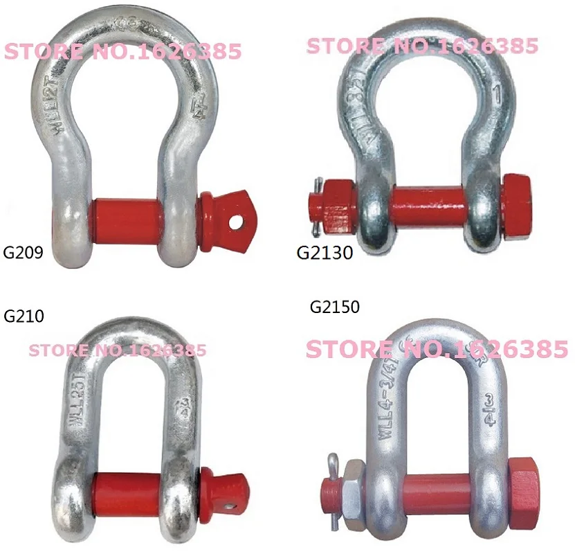 0.3T 3/16"--6.5T 7/8" G210 G209 G2150 G2130 U.S. Type screw pin bow ...