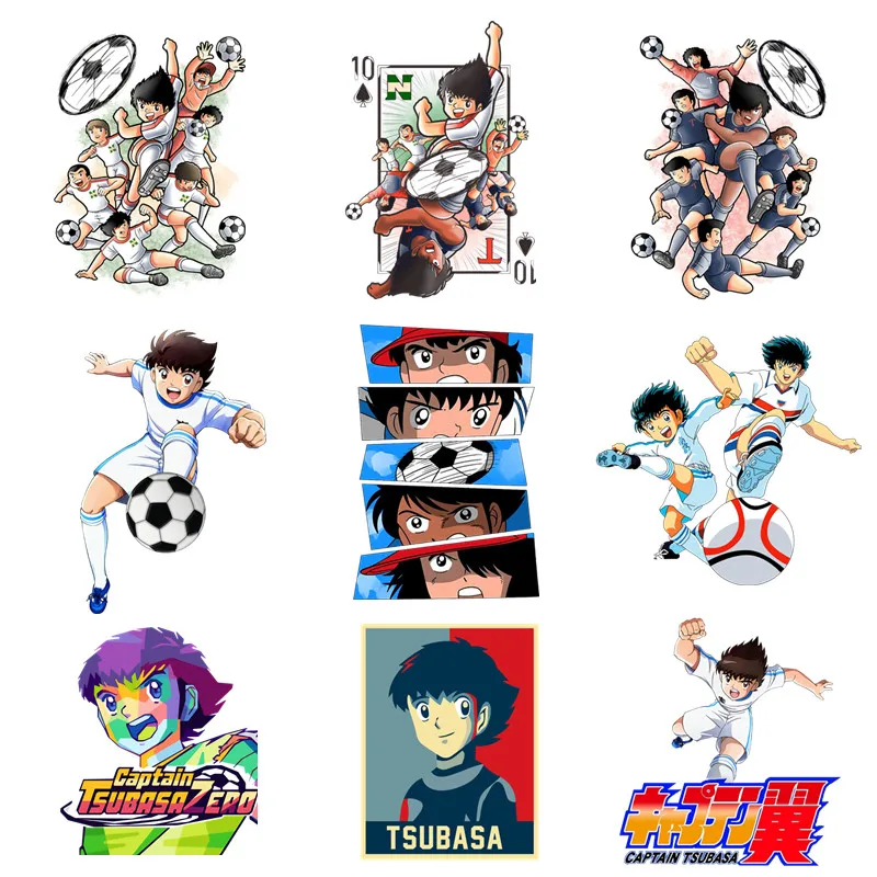 Anime Captain Tsubasa Le Petit Footballer Patches for Clothes Heat ...