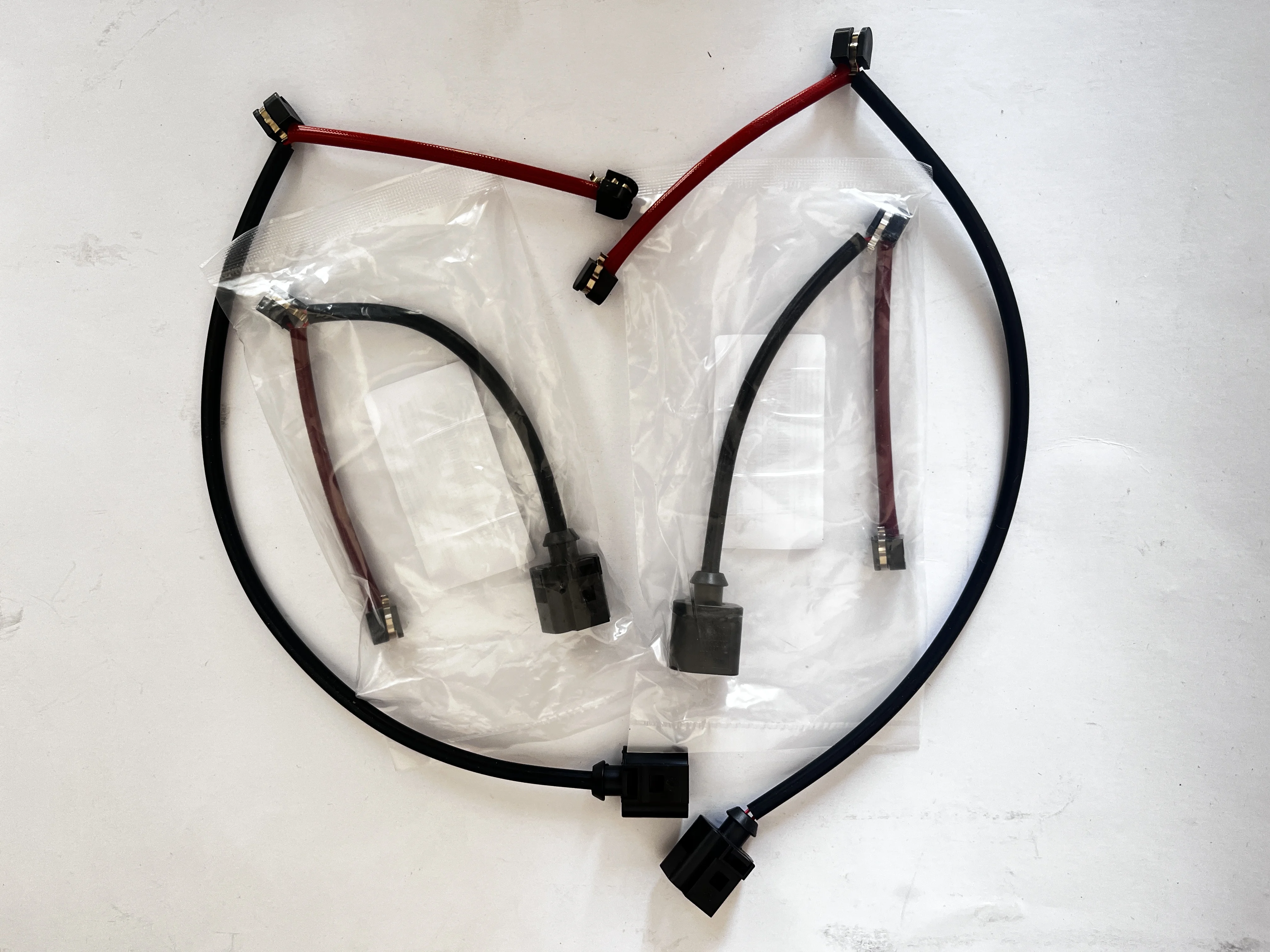 2-Pairs-Front-Rear-Brake-Pad-Wear-Sensor-7L0907637-7L0907637B ...