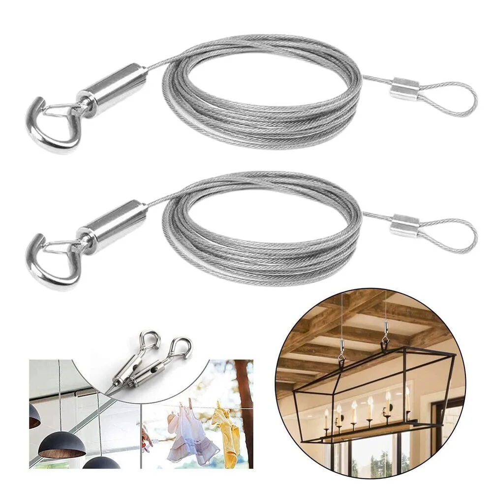 2PCS With Hook Loop Picture Hanging Wire Heavy Duty Wear-resistant ...