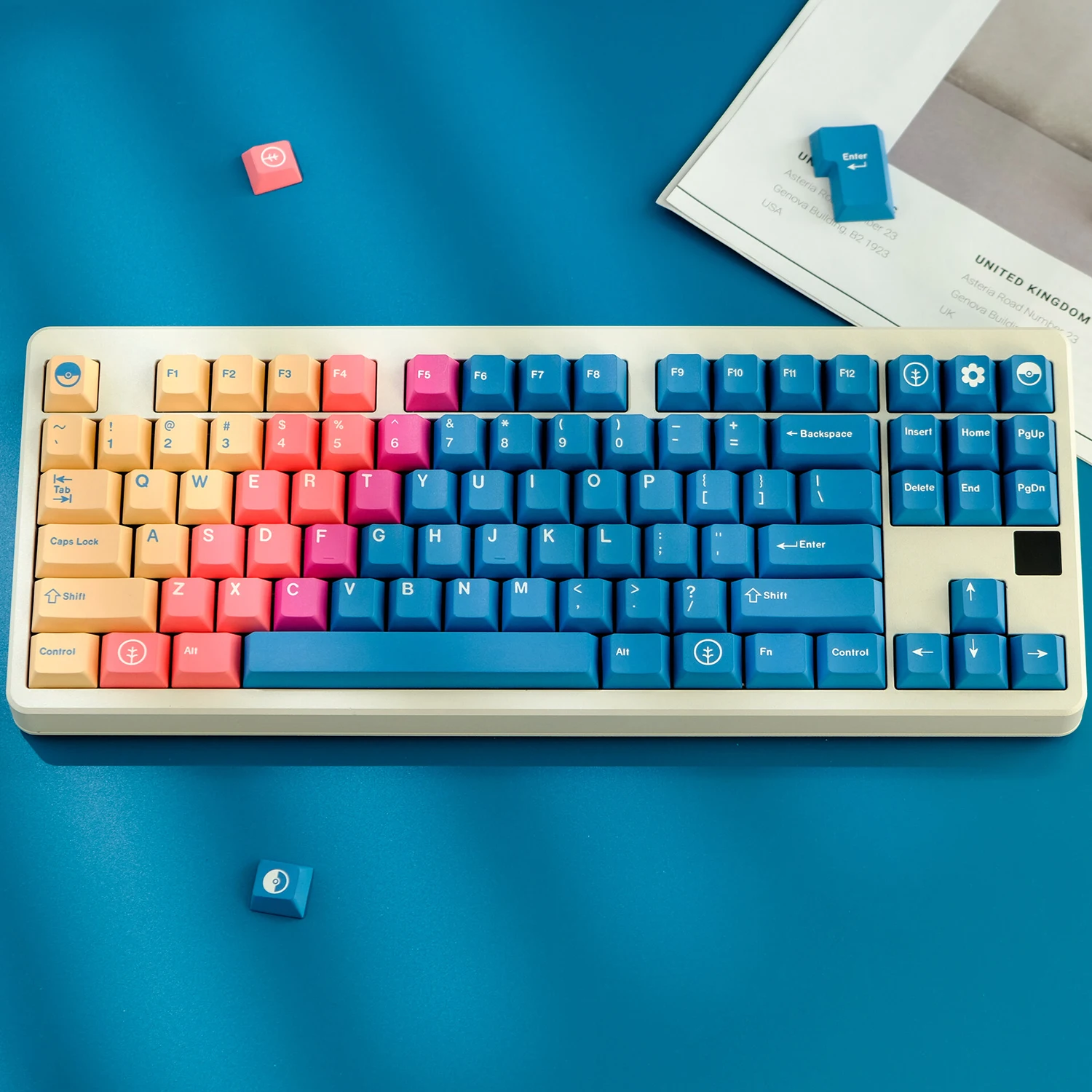 Vilebloom-Keycaps-Gradient-Cherry-Profile-PBT-5-side-Dye-Sublimation ...
