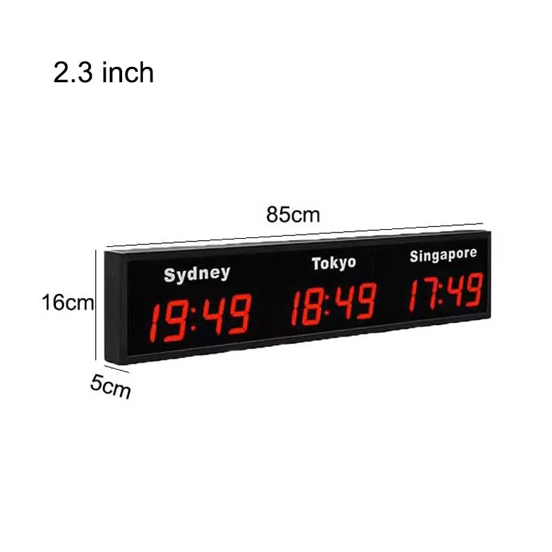 Digital World Clocks