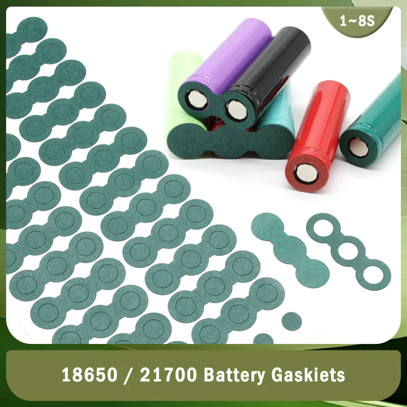 Battery Insulation Gasket 18650 21700 Li-ion Pack 25~1000pcs 1S-8S Cell ...
