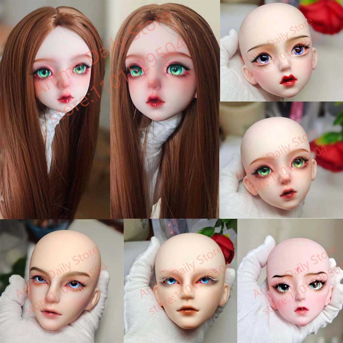 1/3 BJD Doll head with faceup - munimoro.gob.pe