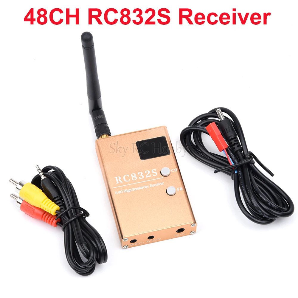 FPV-RC832-RC832S-Receiver-RX-5-8G-48CH-600mw-Aerial-Photography-5-8GHz ...