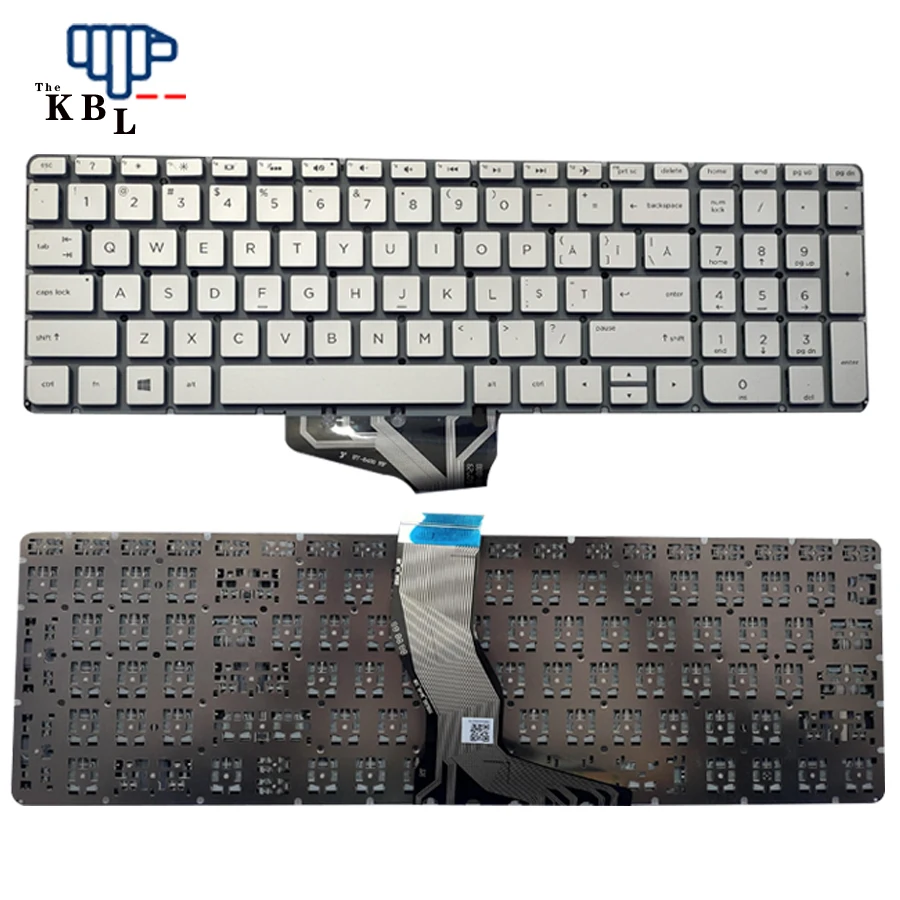 Original-New-US-Language-For-HP-Pavilion-15-AB-Silver-Laptop-Backlight ...