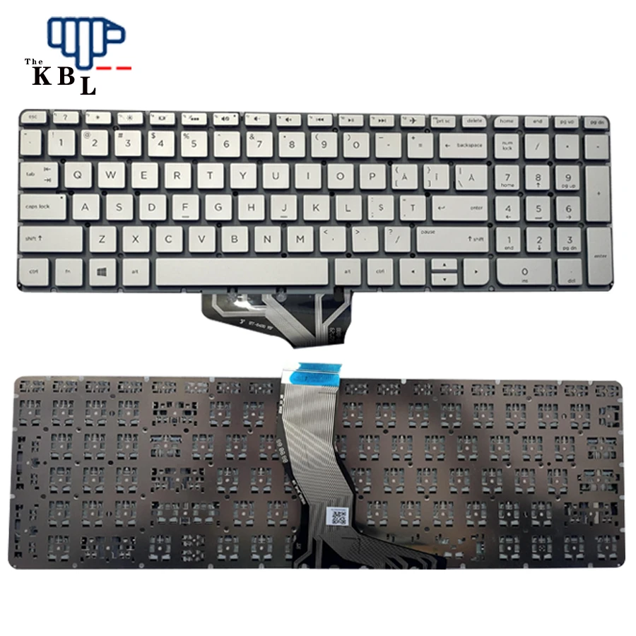 Original New US Language For HP Pavilion 15 AB Silver Laptop Backlight ...