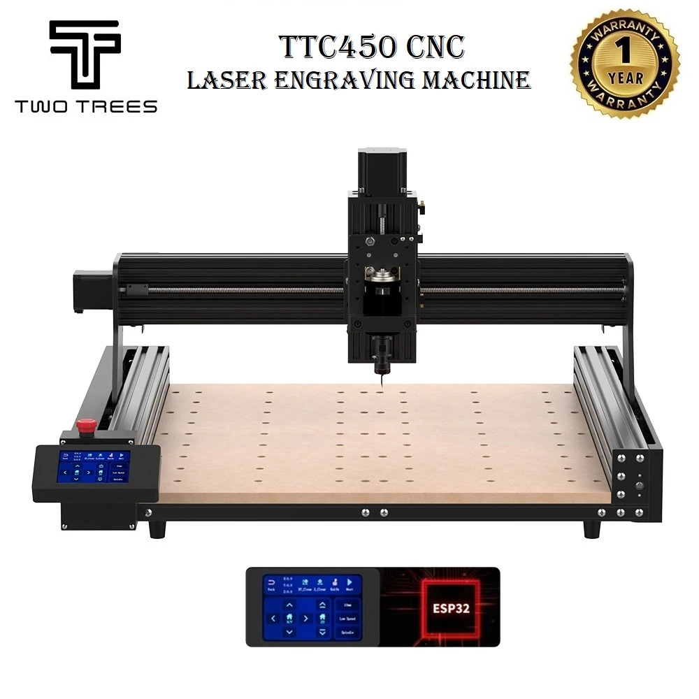 TTC450 CNC Laser Engraver CNC Router Wood Milling Cutting Machine For ...
