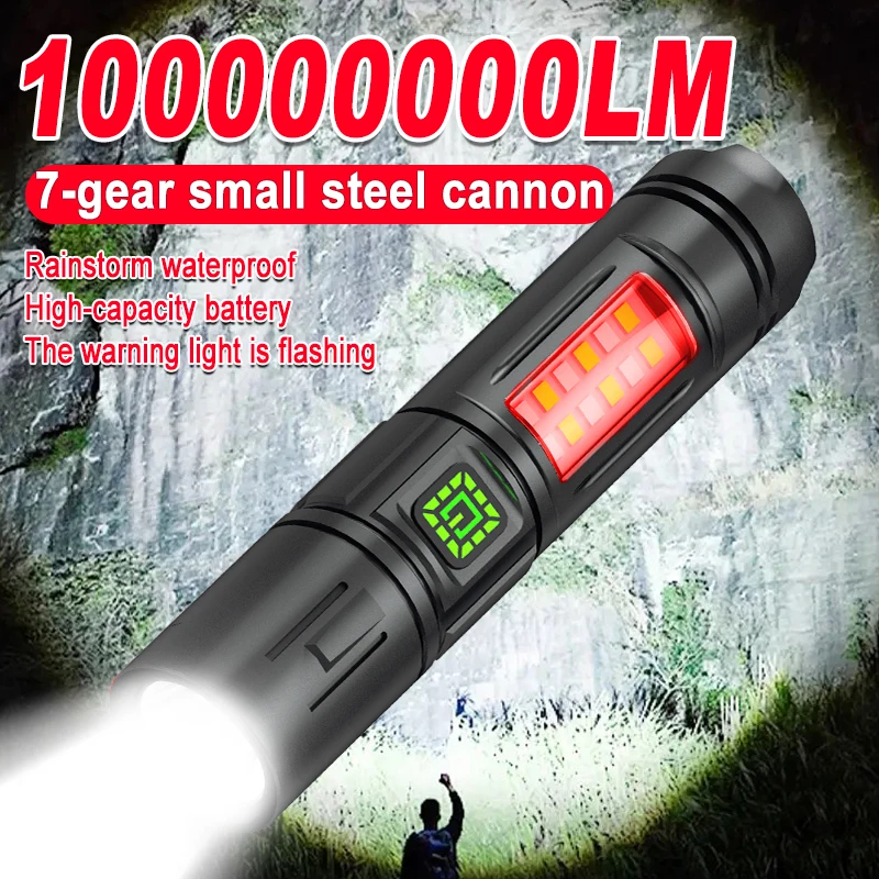 ESMARTER Super Bright Portable LED Flashlight Rechargeable Torch Work ...