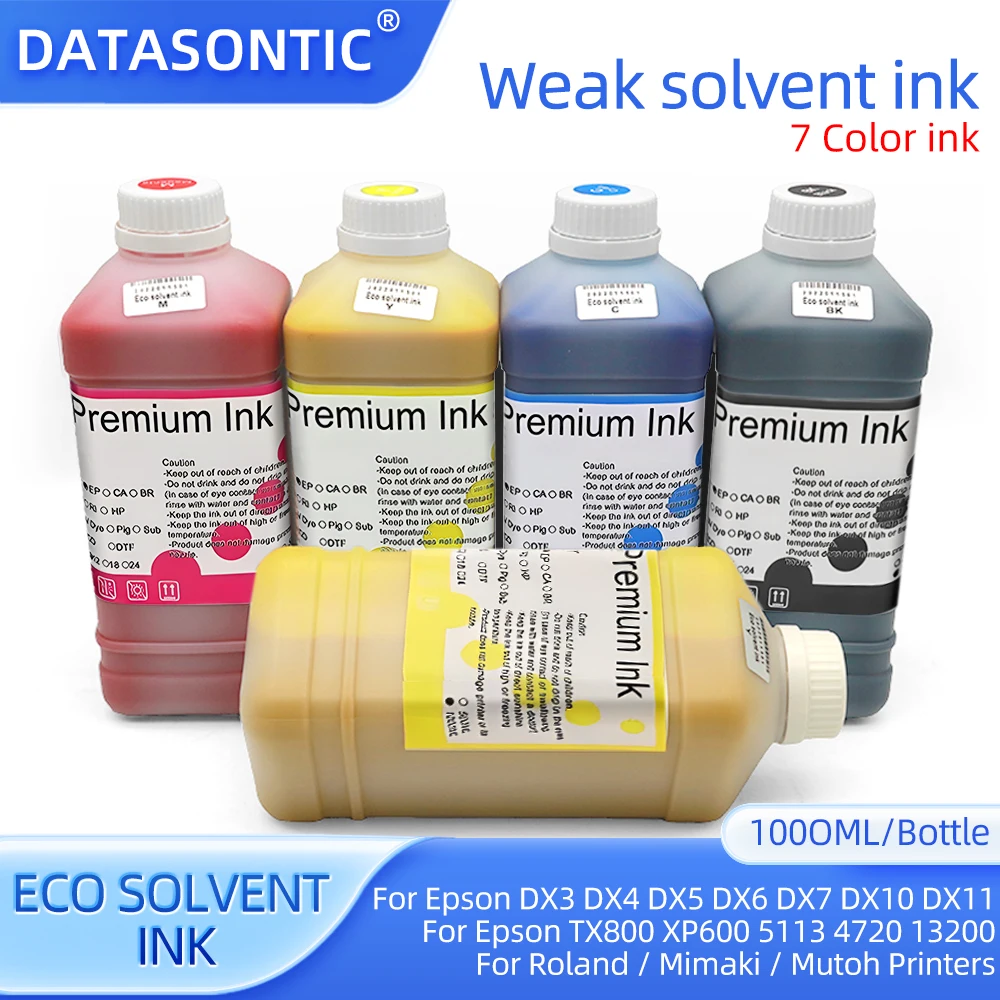 New-1000ml-Eco-solvent-Ink-For-Roland-Mimaki-Mutoh-Epson-TX800-4720 ...
