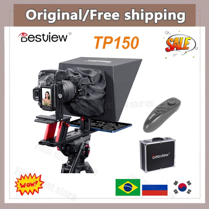Bestview TP150 Portable Universal Teleprompter for DSLR Photo Studio ...