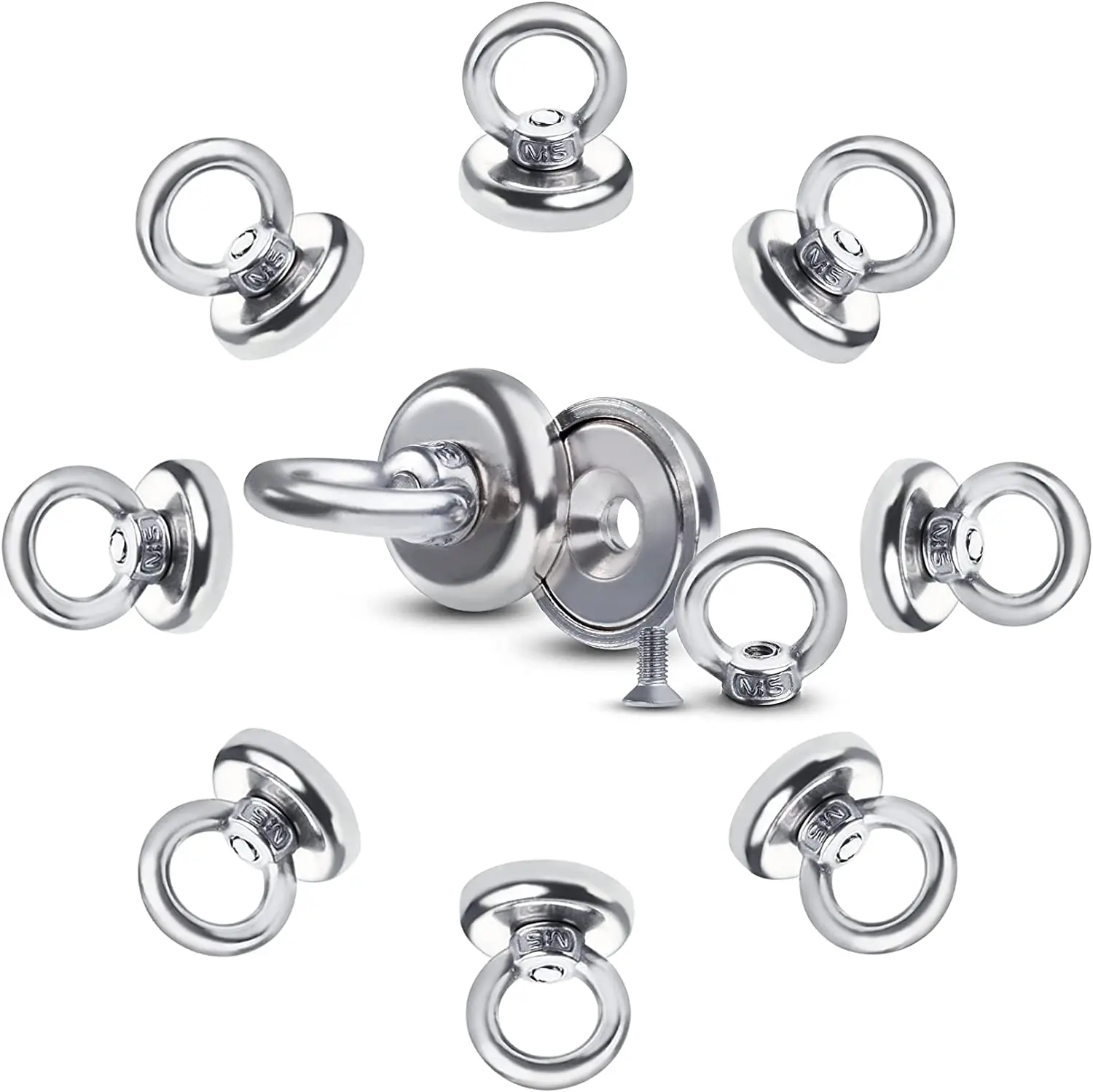 25mm-Super-Strong-Neodymium-Magnet-Hooks-with-Countersunk-Hole-Eyebolt ...