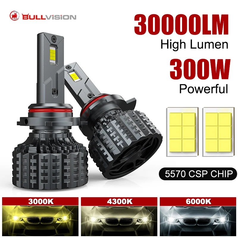 Bullvision-H7-Led-Canbus-Car-Headlight-Bulbs-H4-Led-Light-H9-H11-HB3 ...