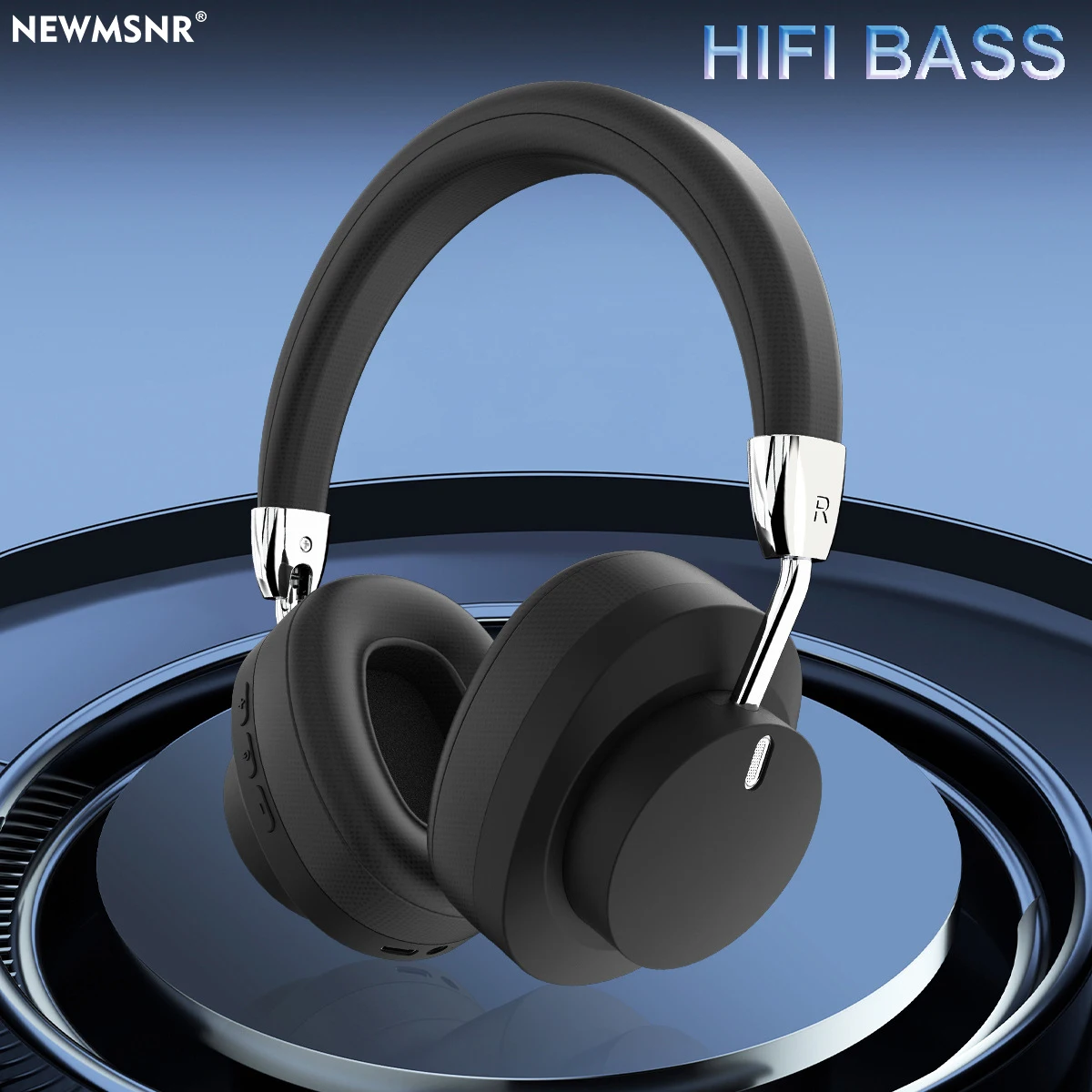 Metal-Design-Wireless-Bluetooth-Headphones-Deep-Bass-Earphones-Noise ...