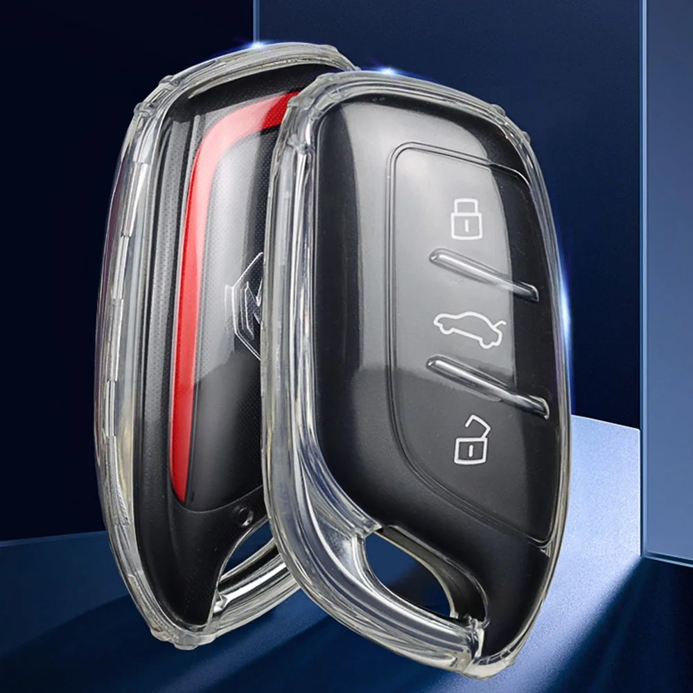 Transparent-TPU-Car-Remote-Key-Case-Cover-Holder-For-MG-MG4-ZS-EV-MG6 ...