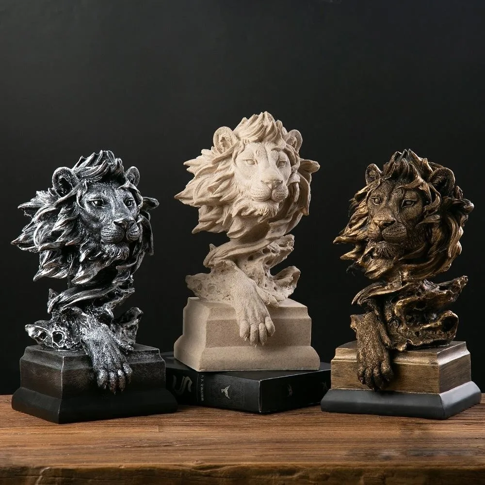 Lion Head Sculpture
