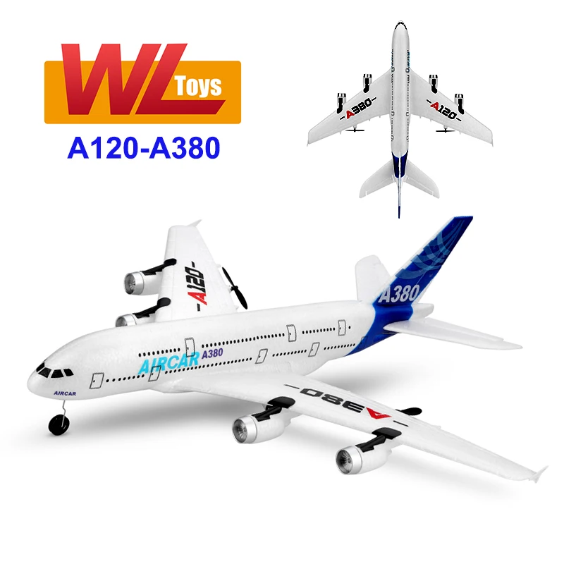 WLtoys XK A380 Airliner Aircarft RC Avião Airbus 2.4GHz 3CH Asa Fixa ...
