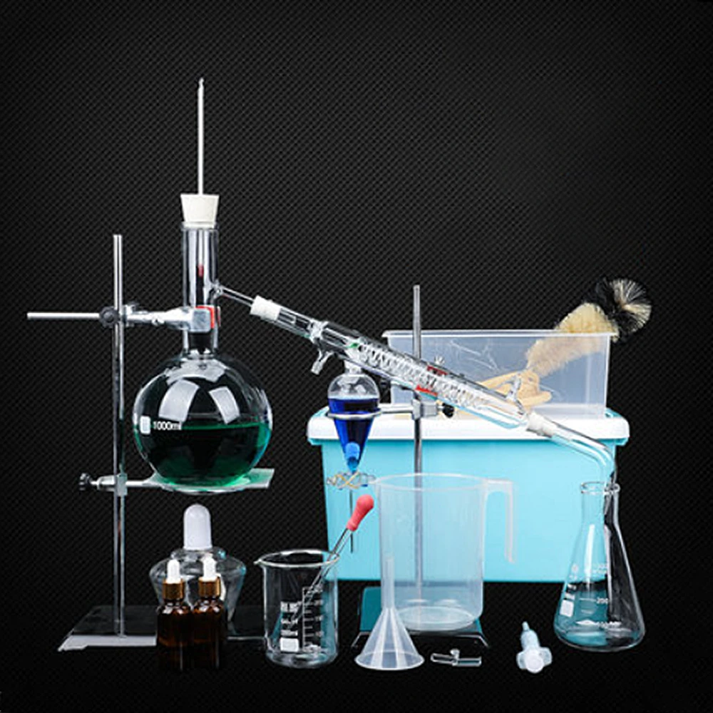 Chemical distillation set 250 1000ml Vacuum distillation extraction ...