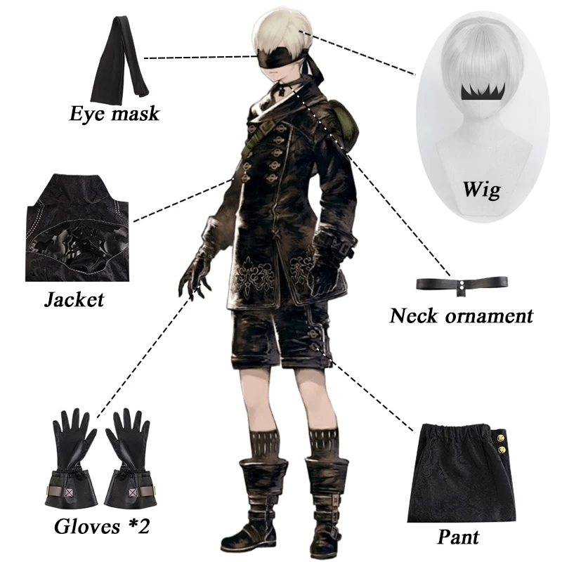 Anime-NieR-Automata-9S-Cosplay-Costume-YoRHa-No-9-Type-S-Clothes ...