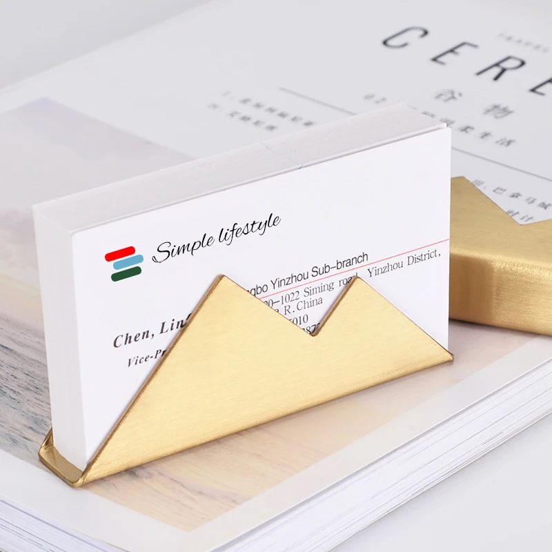 Business-Style-Stainless-Steel-Golden-Business-Card-Holder-Stand-For ...