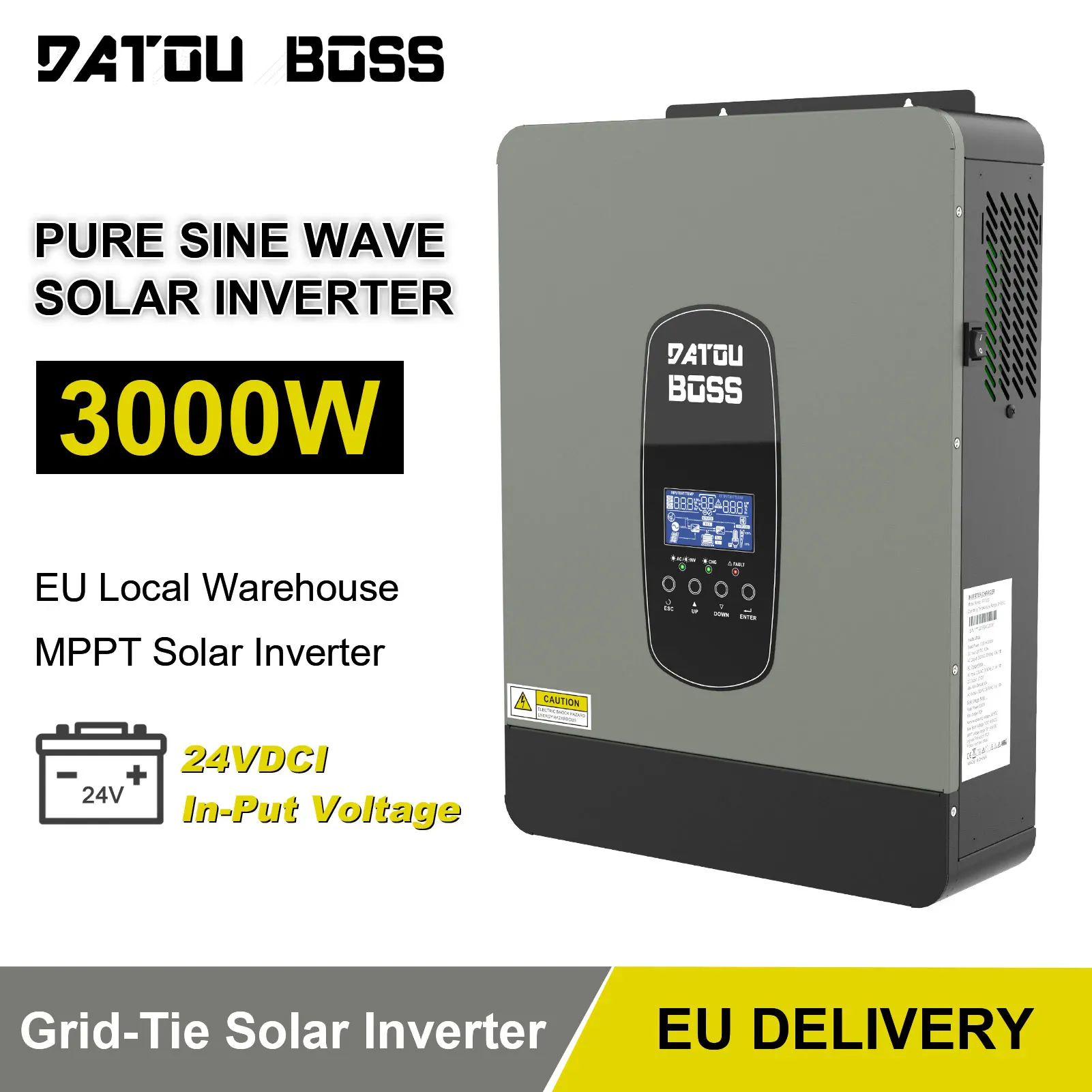 DATOUBOSS-Solar-Inverter-Pure-Sine-Wave-Inverter-Continuous-Power-3000W ...