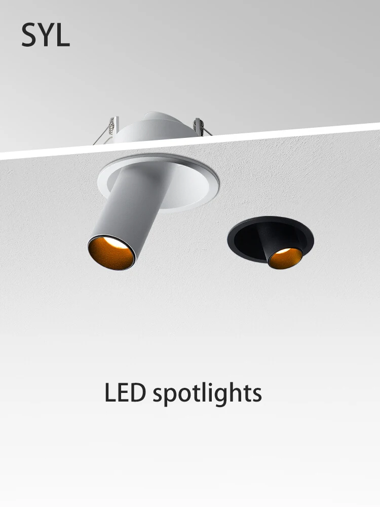 SYL-Led-Spotlights-Long-Tube-Spot-Light-360-Rotation-Angle-Adjustment ...