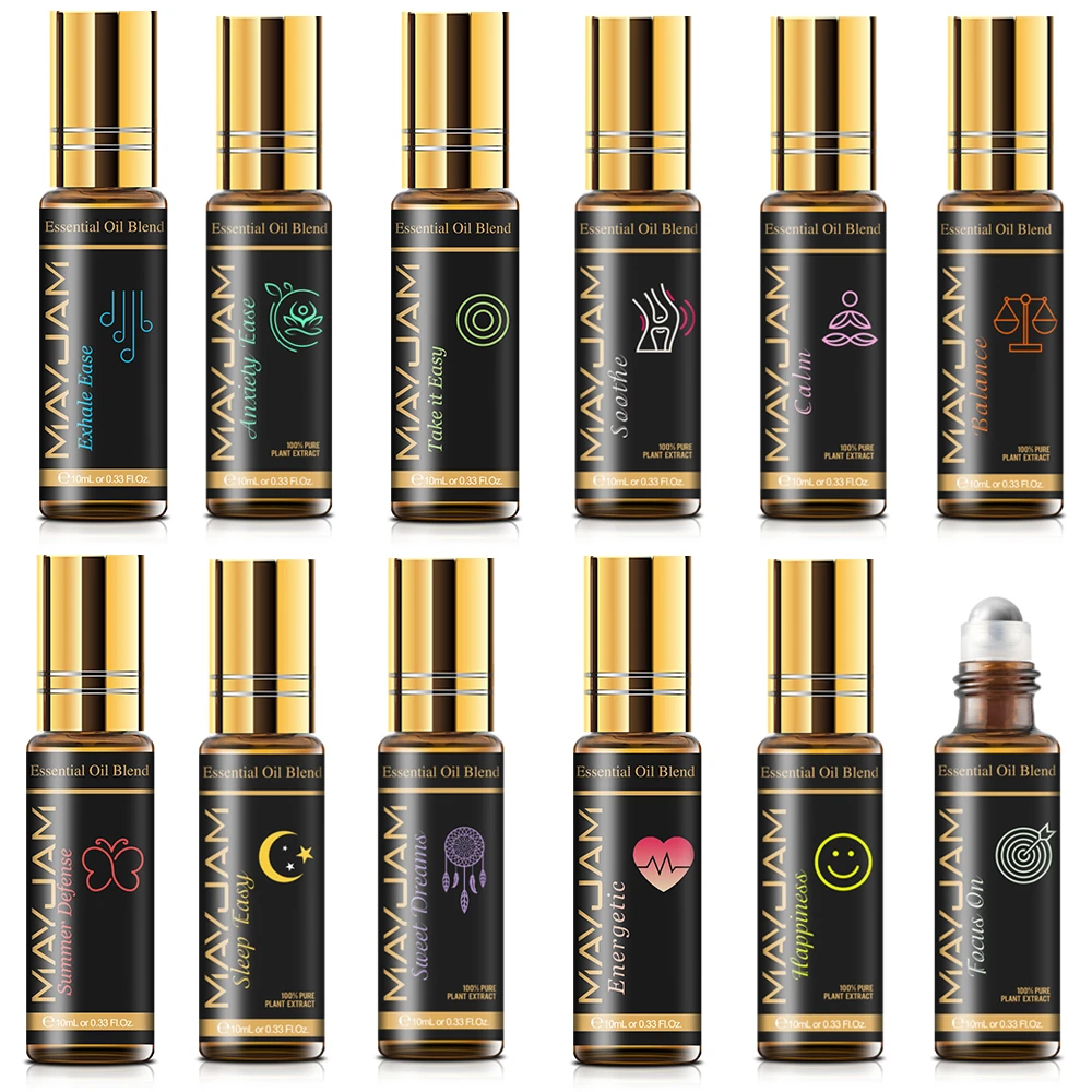 Mayjam 10ml Roller Compound Essential Oil Lavender Rose Cypress ...