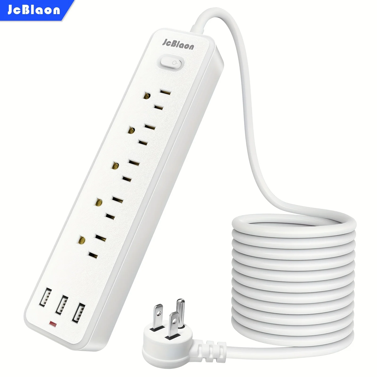 US-Plug-Power-Strip-Electrical-Socket-5AC-Outlets-3-USB-Ports-with-3 ...
