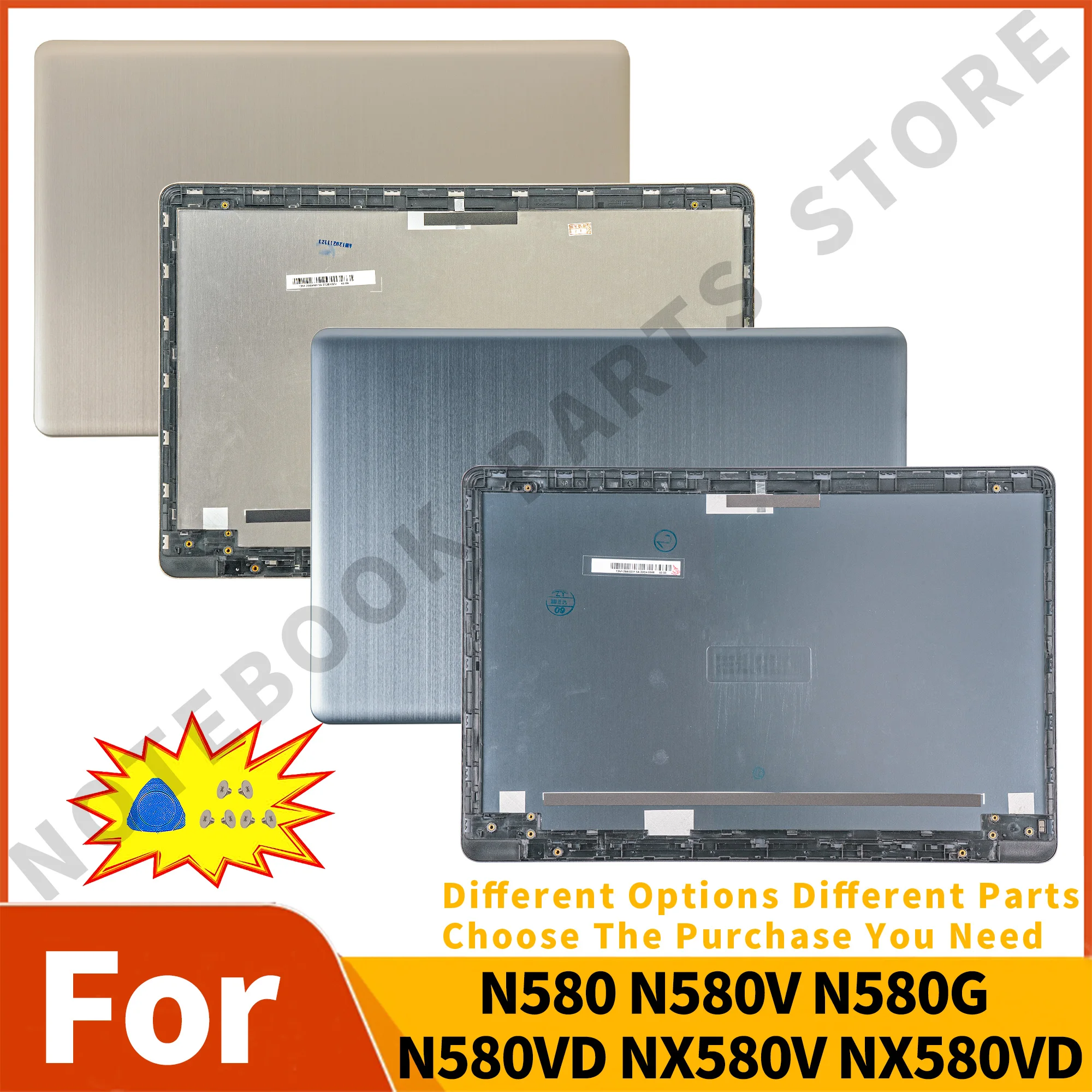 METAL-Back-Cover-For-VivoBook-X580V-NX580VD-N580-N580V-N580G-N580VD ...