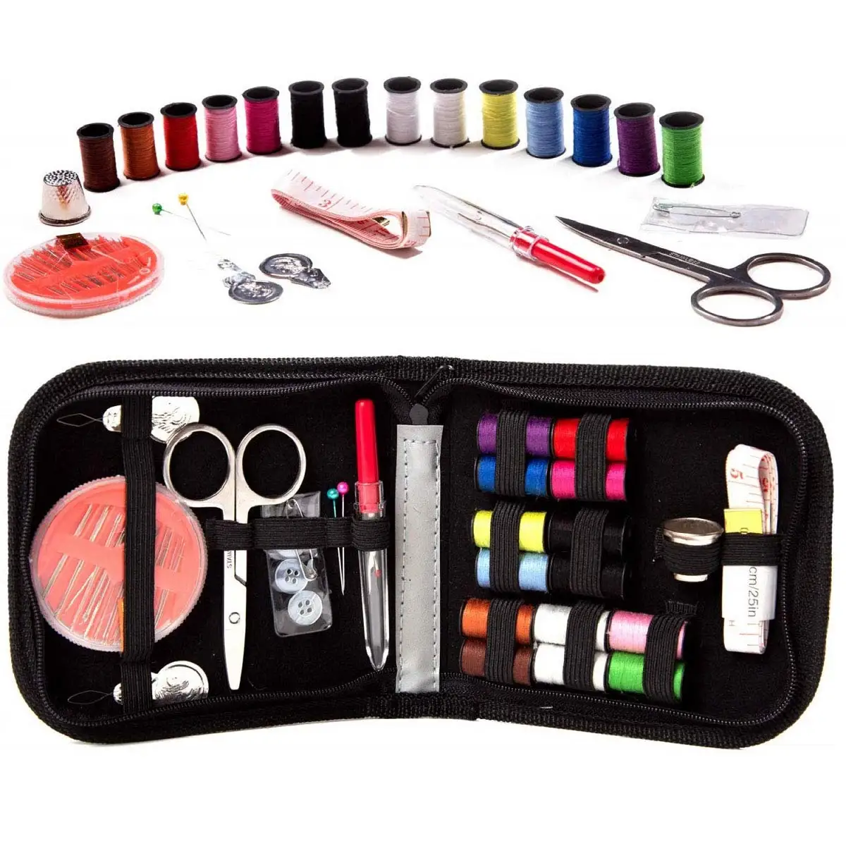 10Pcs-Set-Camping-Sewing-Kit-Mini-Travel-Household-Sewing-Box-Set-Pins ...