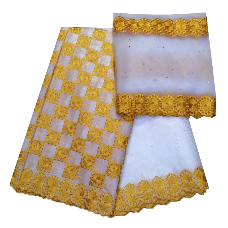2022-Gold-Bazin-Riche-Tissues-African-DIY-Fabric-High-Quality ...