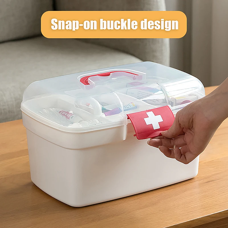 Large Capacity Portable Medicine Storage Box Medicine Kit Family Hand ...