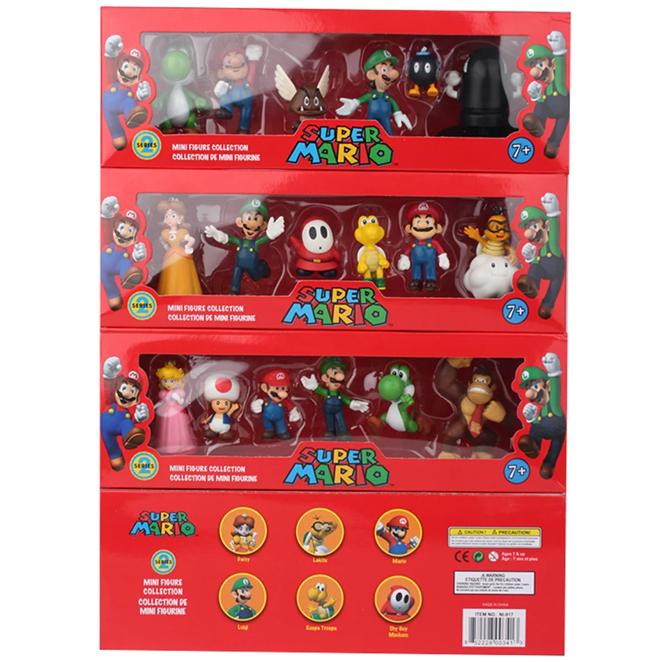 6-teile-satz-4-7cm-Super-Mario-Bros-PVC-Action-figur-Spielzeug-Puppen ...