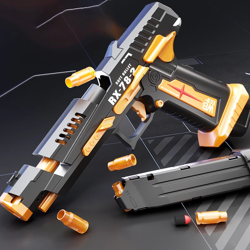 Shell Throwing Ejection Soft-Bullet Toy Gun Can Be Fired Pistol ...