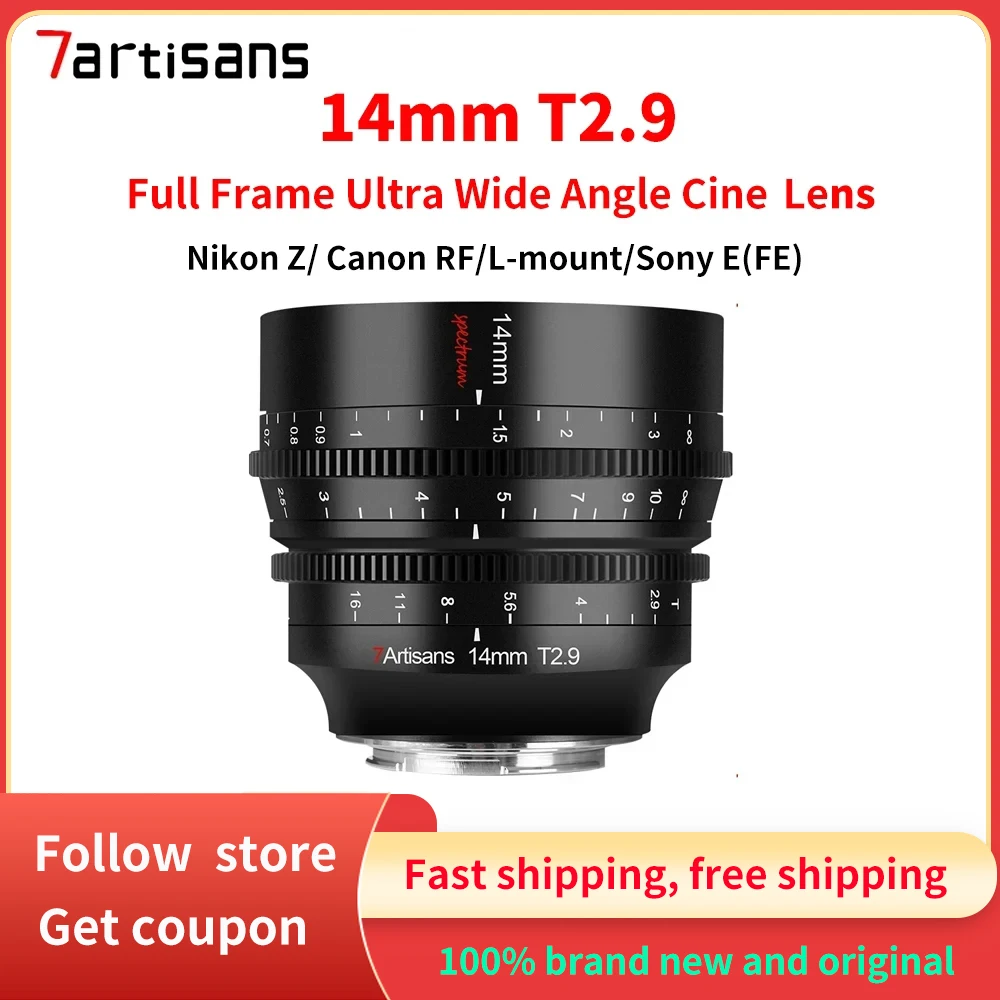 7artisans-14mm-T2-9-Full-Frame-Ultra-Wide-Angle-Manual-Spectrum-Cine ...