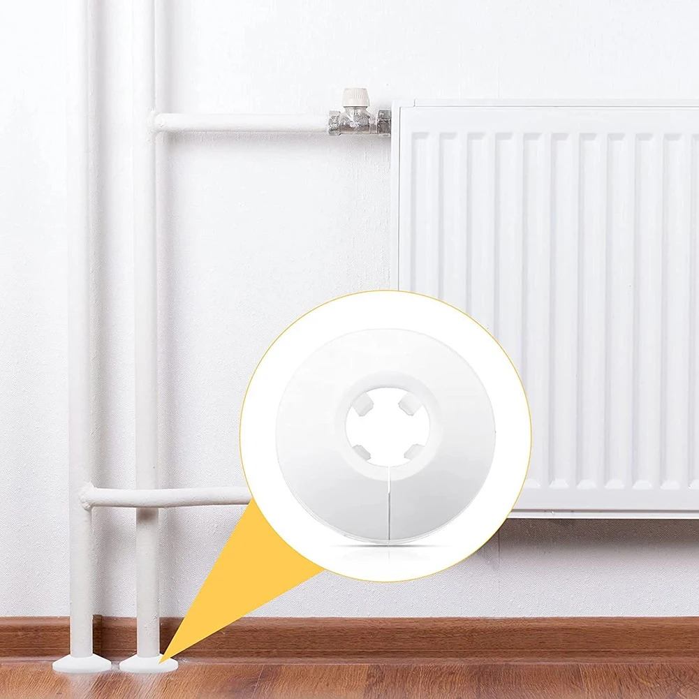 4PCS-High-Quality-Radiator-Pipe-Covers-Pipe-Covers-Silver-Easy-To ...