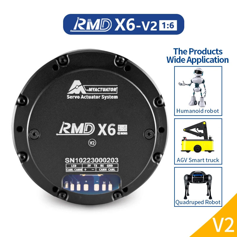 MyActuator-RMD-X6-1-6-V2-Small-Volume-Micro-Gear-Reducer-Motor ...