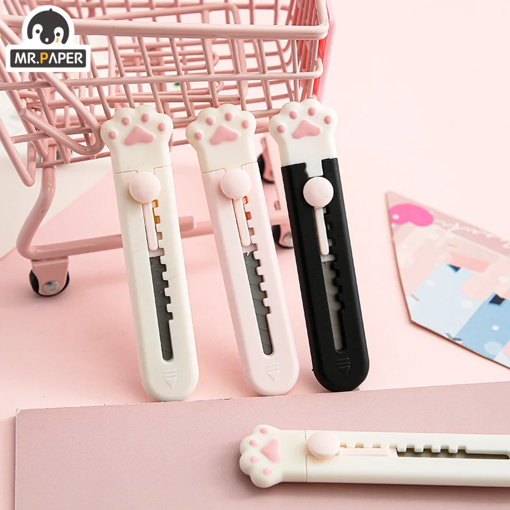 Mr-Paper-Mini-garra-de-gato-port-til-cuchillo-utilitario-lindo-creativo ...